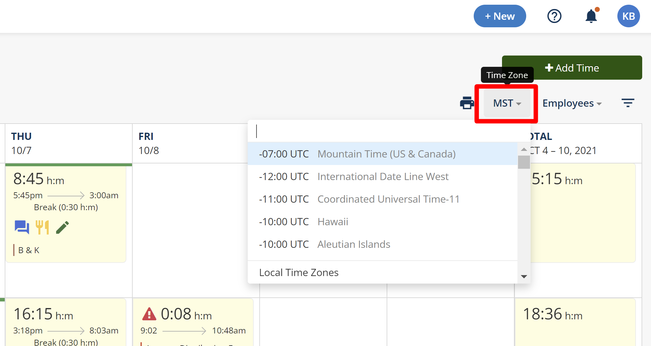 How To Use The Multi Time Zone Feature
